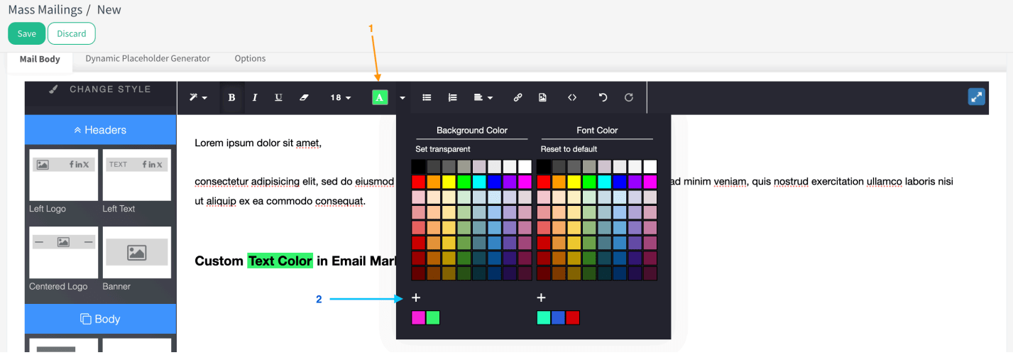 Custom Text Color in Email Marketing | CloudOffix